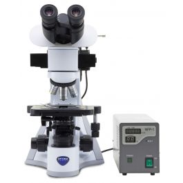 Trinocular polarizing microscope, 600x, IOS objectives